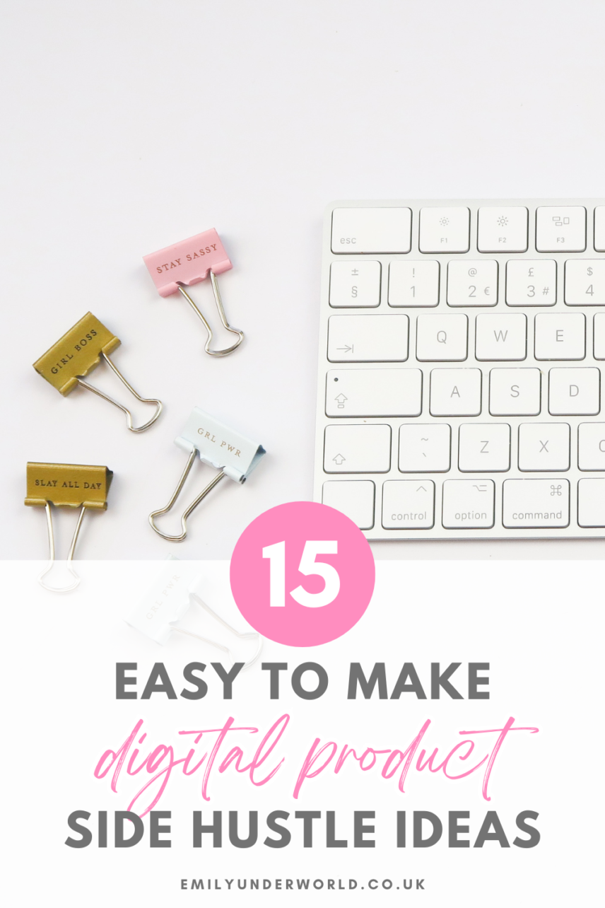 15 Easy To Make Digital Products - Emily Underworld