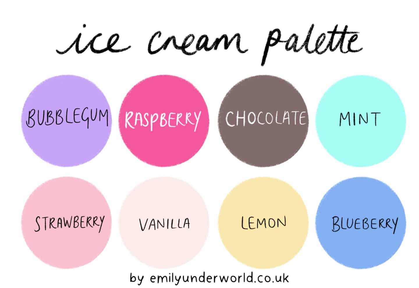 Free Procreate Colour Palettes - Emily Underworld